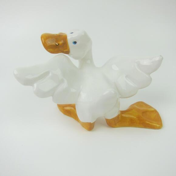 Art | Vintage Ceramic Duck Sculpture Figurine Funny Whimsical White ...